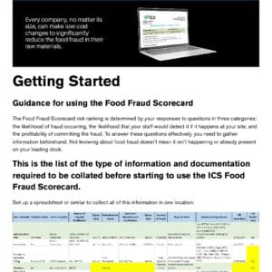 Resources - Food Fraud Scorecard